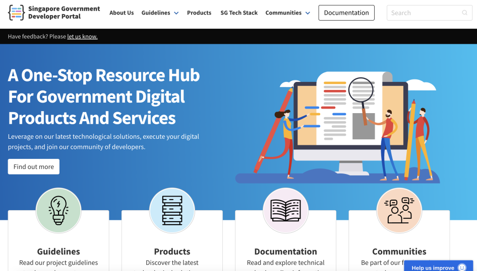 Singapore Government Developer Portal (2022) | DevPortal Awards